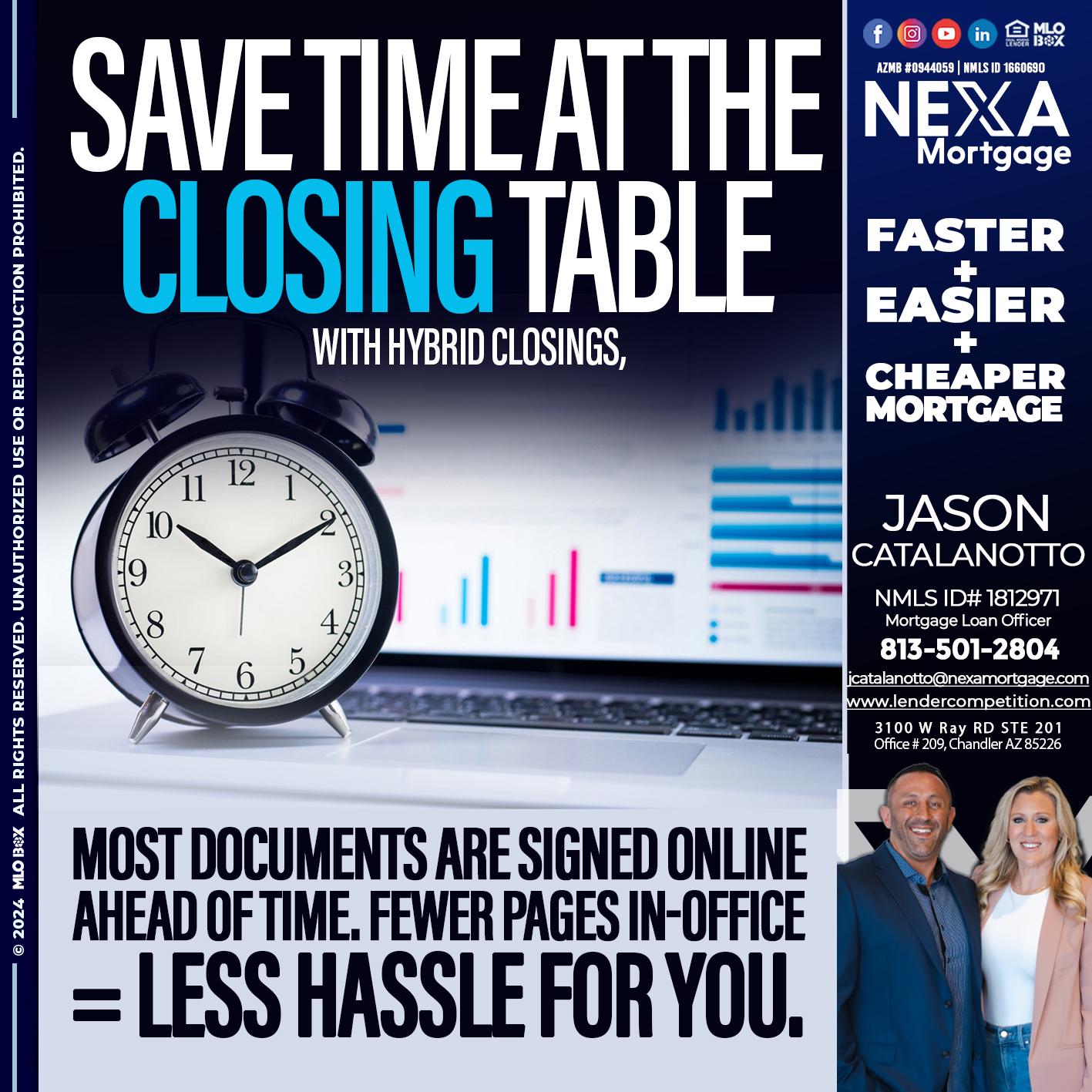 SAVE TIME - Jason Catalanotto -Mortgage Loan Officer